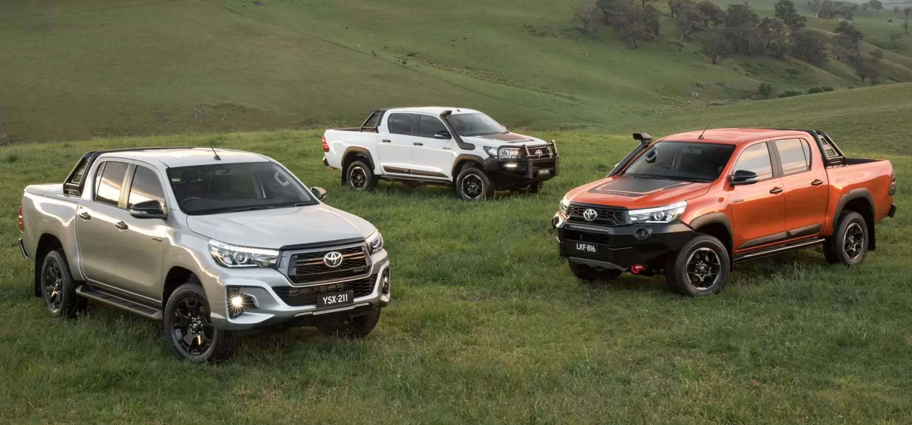 toyota hilux rugged x different models