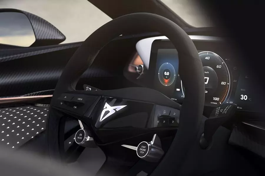 volkswagen electric suv concept steering wheel