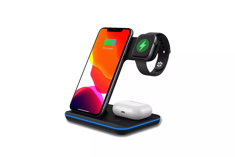 ThunderB 3 in 1 Wireless Charger Station for iPhone Christmas Gift Guide Tech Head