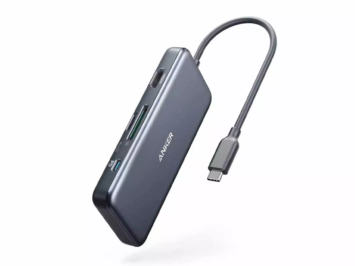 Anker usb c hub egokitzailea 7 in 1 a83460a2