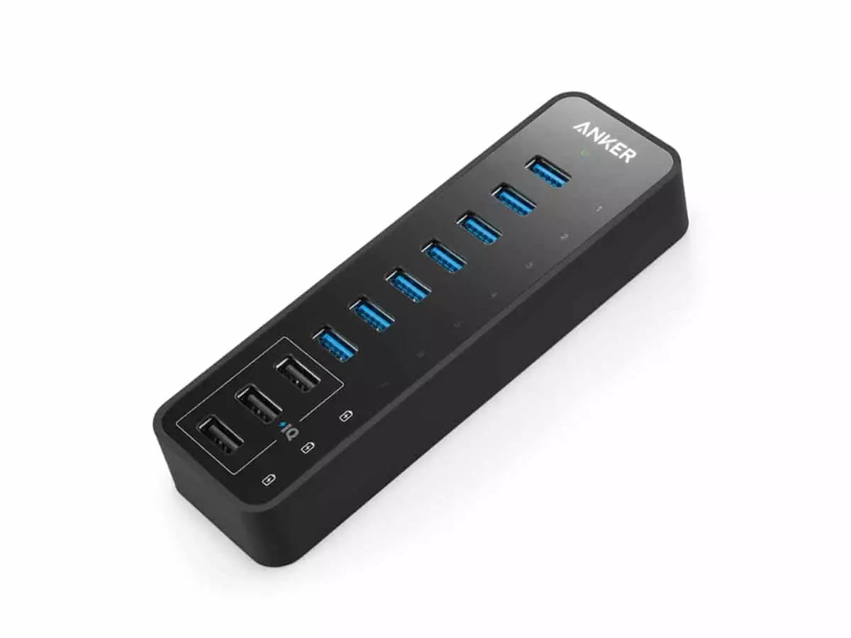 Anker 10 poort 60w data hub