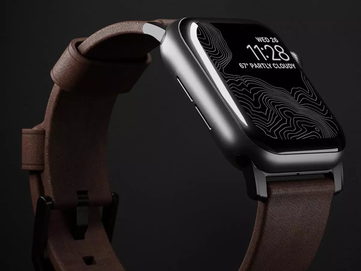 Correas de Apple Watch de cuero marrón Premium Nomad