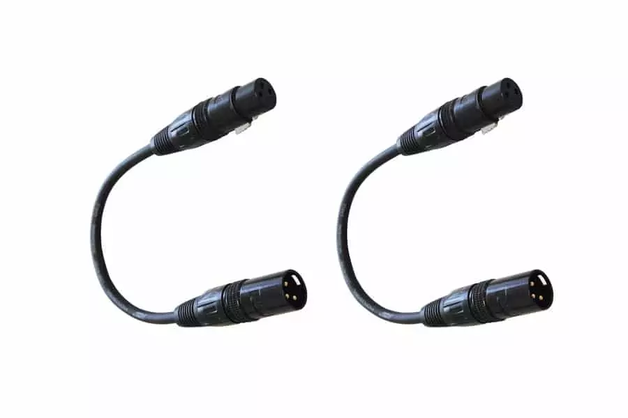 Audio 2000s E02101P2 XLR Cáp micrô 1 chân dành cho nam và nữ
