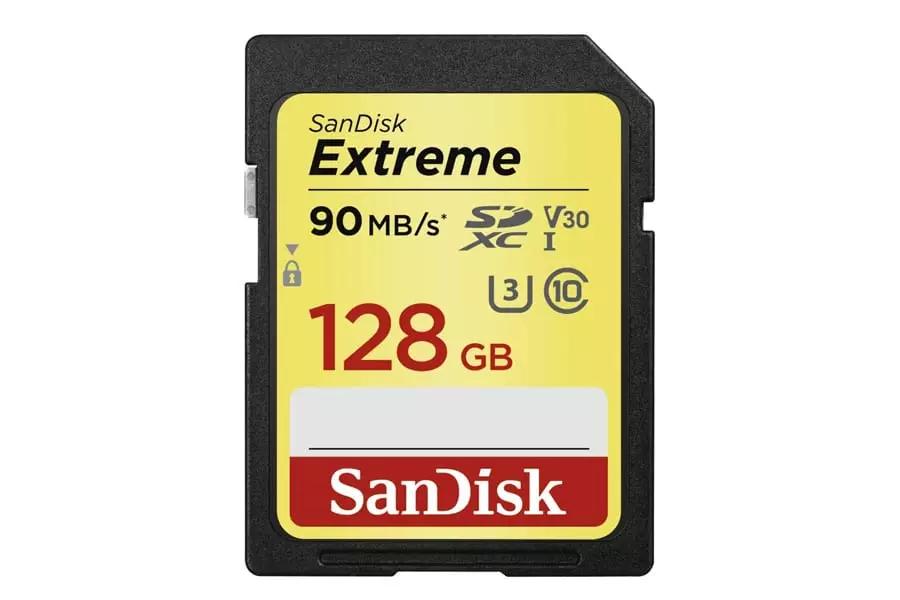 SanDisk Extreme 128GB SDXC UHS-I ಕಾರ್ಡ್