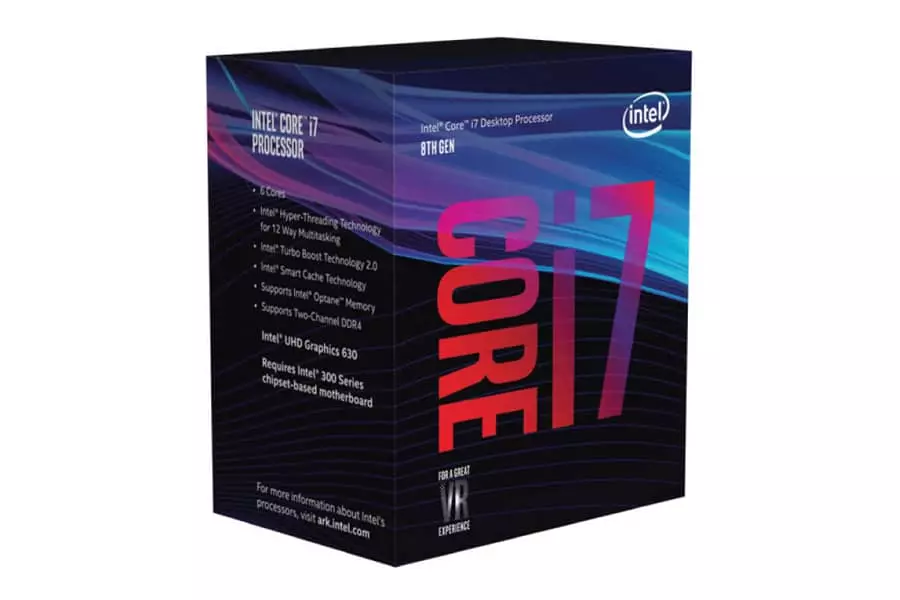 Intel Core i7-8700K ඩෙස්ක්ටොප් ප්‍රොසෙසරය