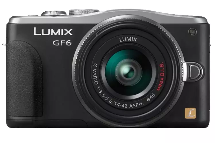 černý fotoaparát panasonic dmc-gf6