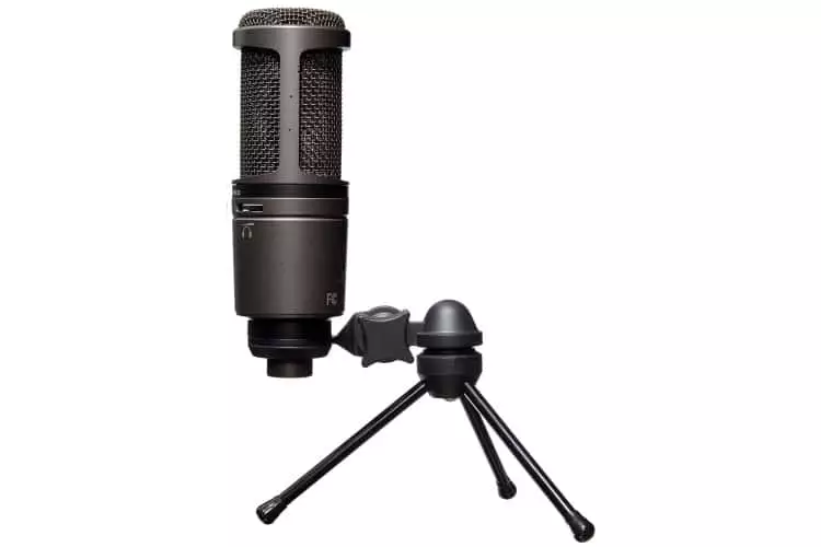 Audio technica at2020 o mellor micrófono de escritorio