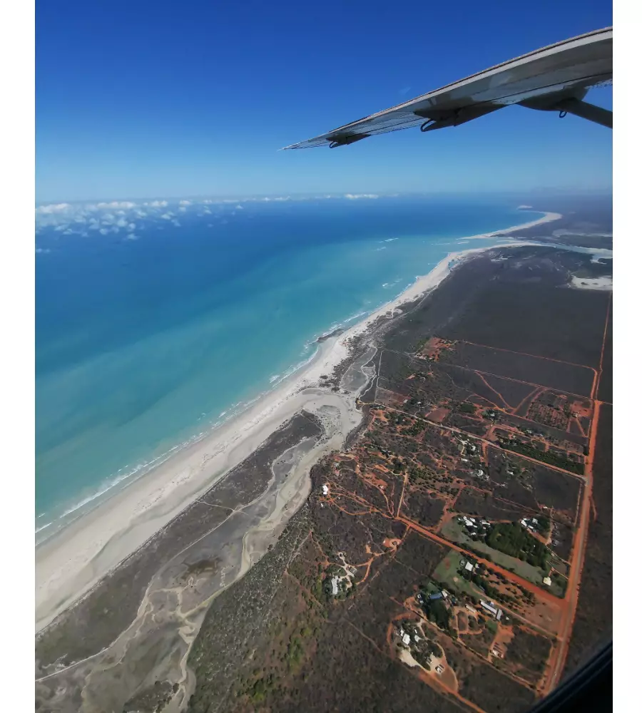 вид с высоты птичьего полета на Брум, Западная Австралия