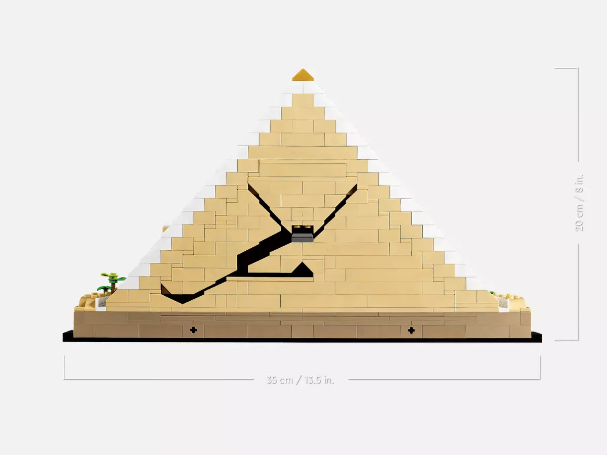 Lego-pyramide av giza-størrelse