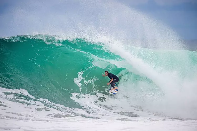 Julian Wilson în oceanul Namibia